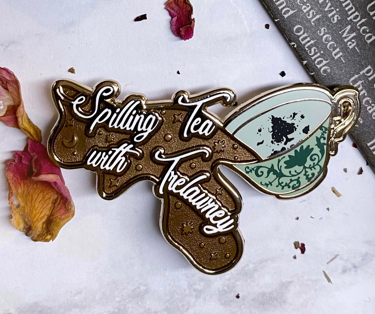 "Spilling Tea With Trelawney" Enamel Pin (Series 2) – Electric Pin Company